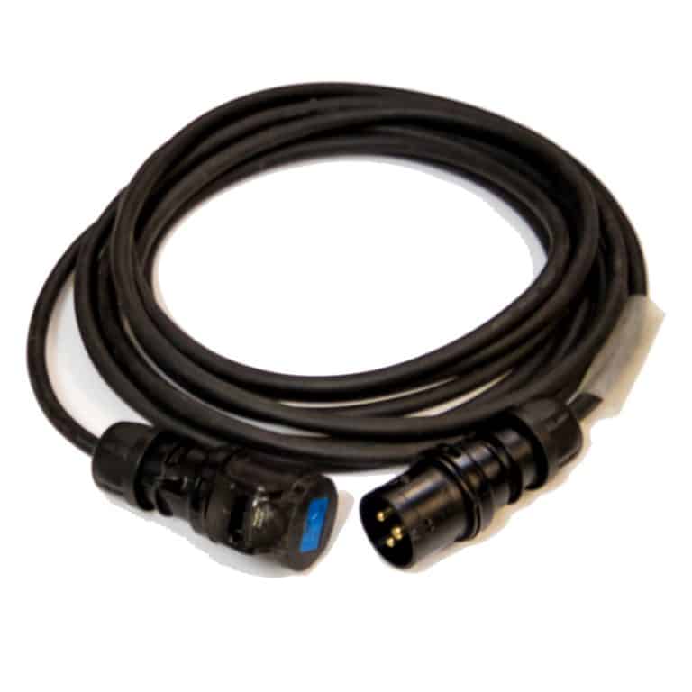 32A Single Phase Cable with Black Connectors | Event Power Distribution