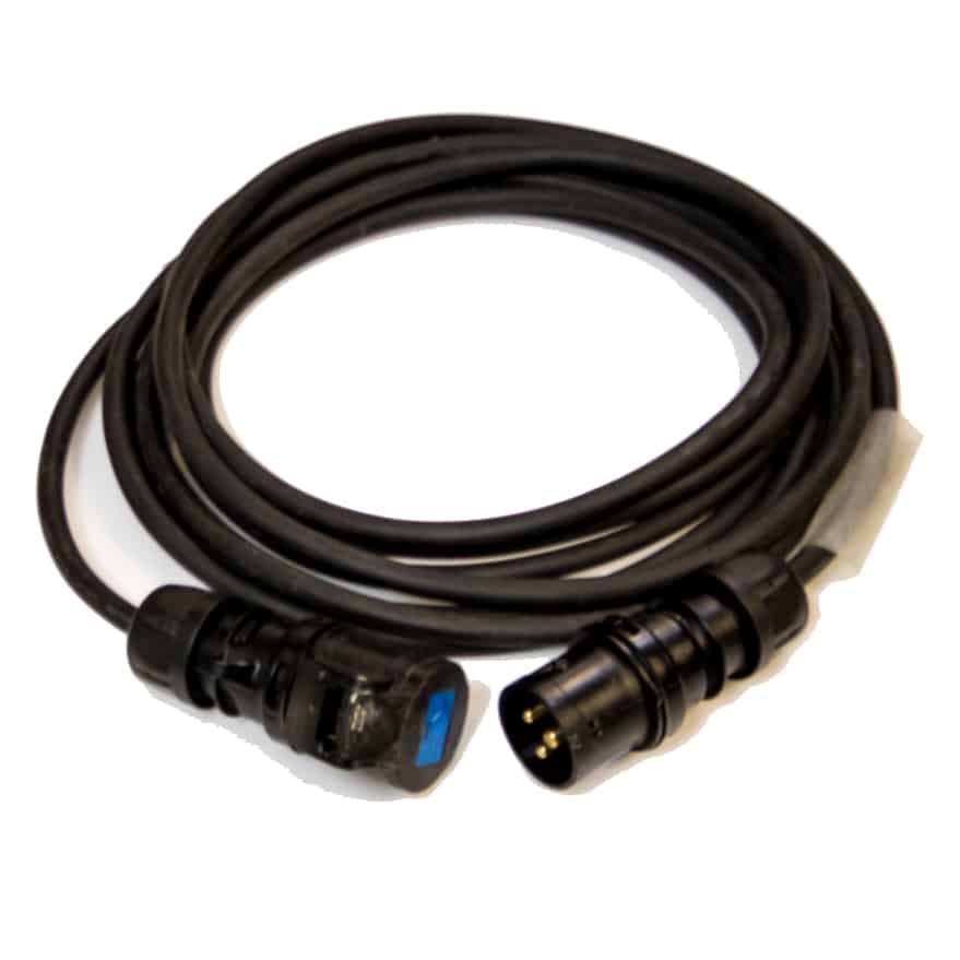 32A Single Phase Cable With Black Connectors Event Power Distribution 32A Single Phase Cable With Black Connectors Event Power Distribution